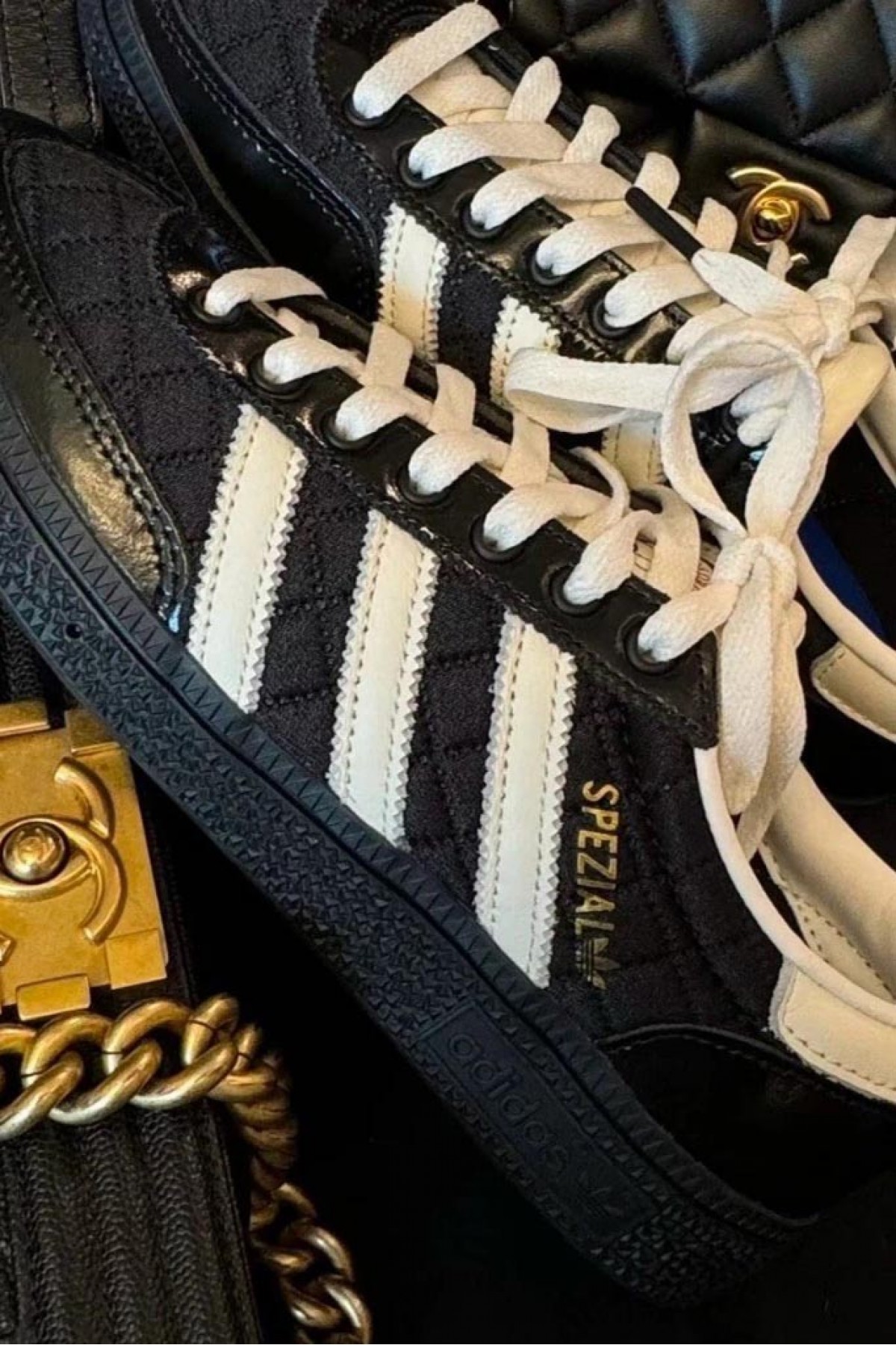 [超商快速出貨]Adidas Handball Spezial 菱格紋 小香黑