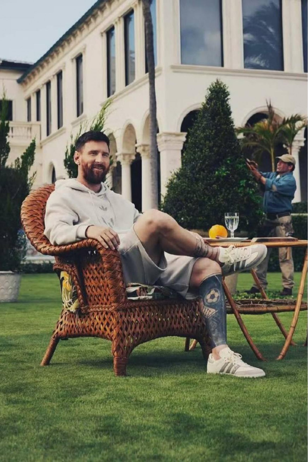 Adidas Samba Messi 奶油灰